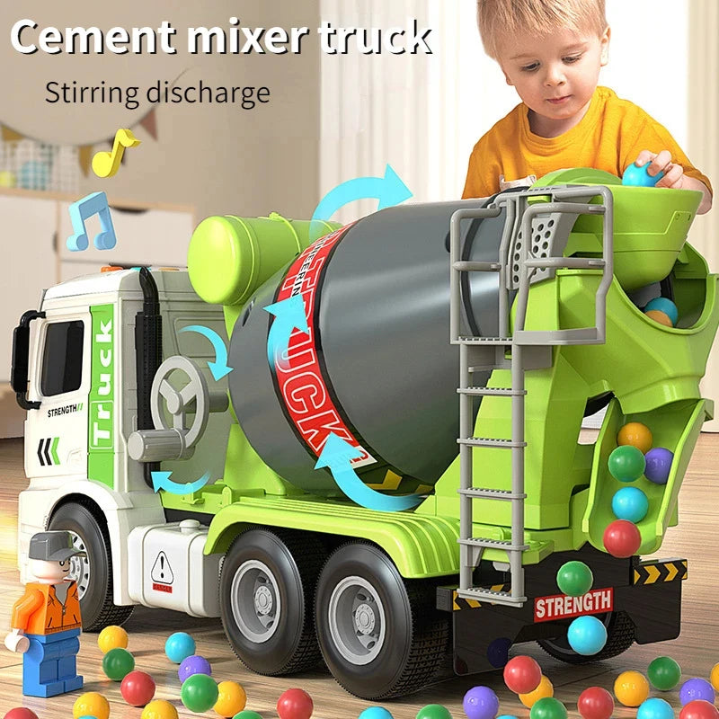 Inertia Concrete Mixer Truck Toy with Sound & Lights – Kiddocastle.com