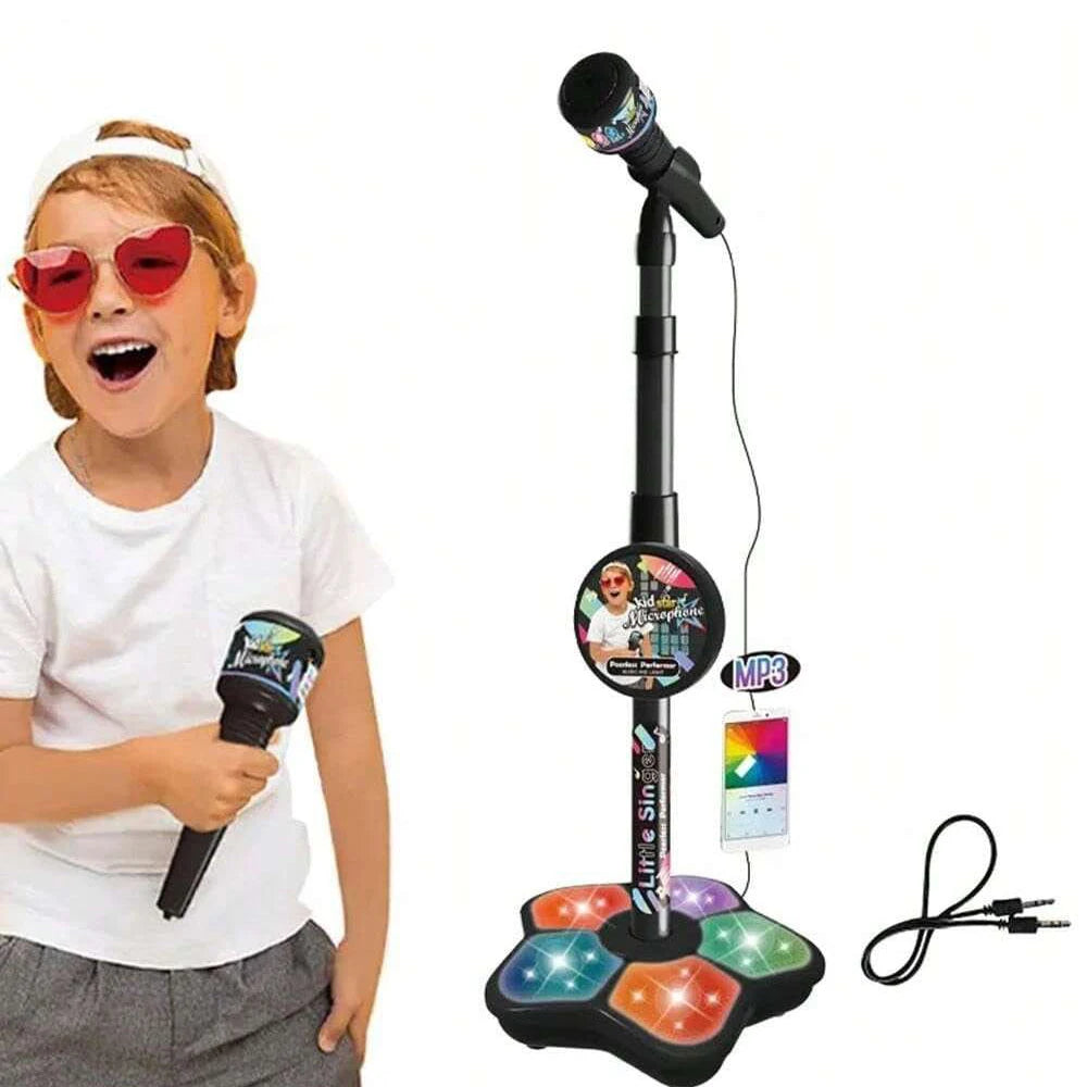 Kids Karaoke Microphone Stand with LED Lights – Kiddocastle.com