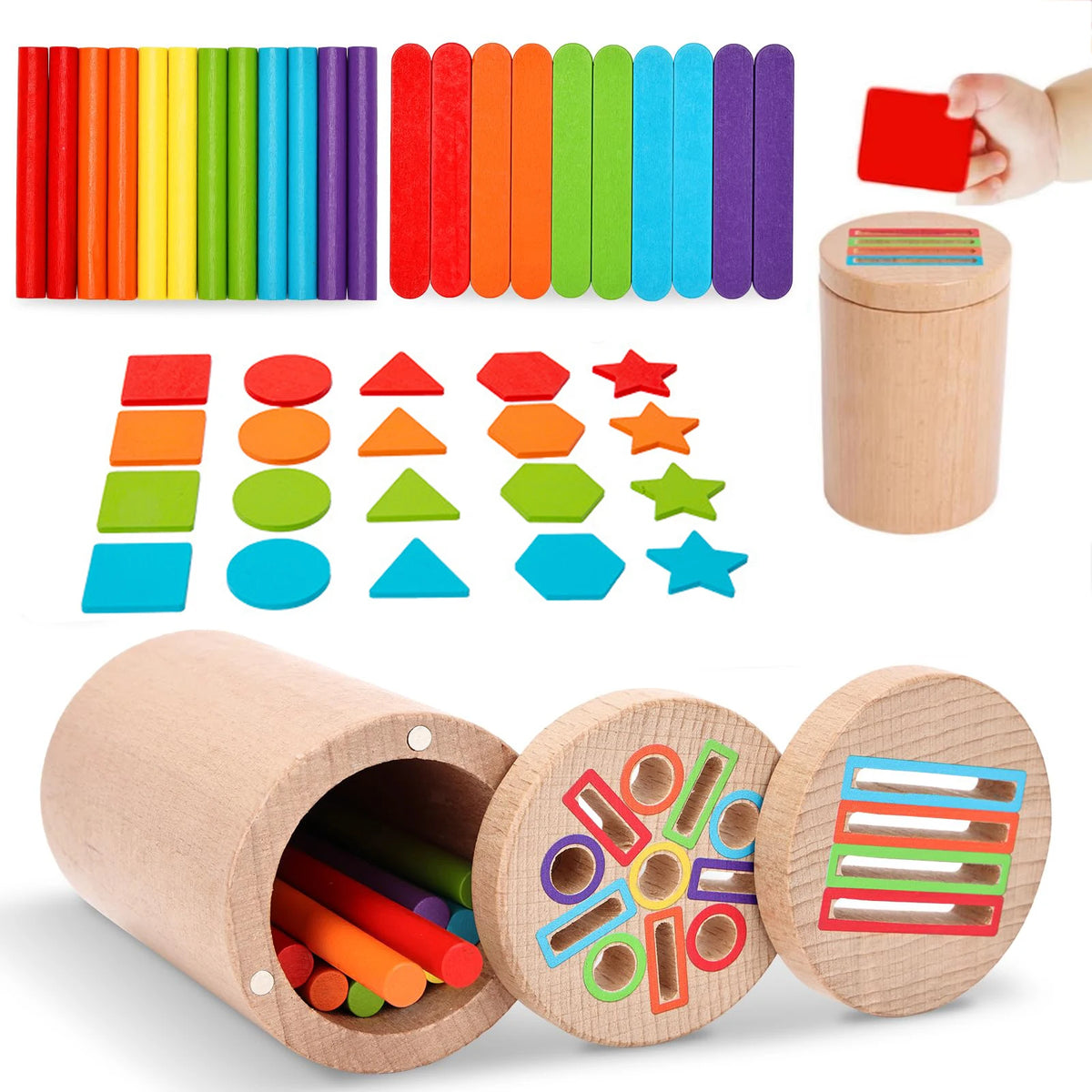 Wooden Color Sorting Toy – Kiddocastle.com